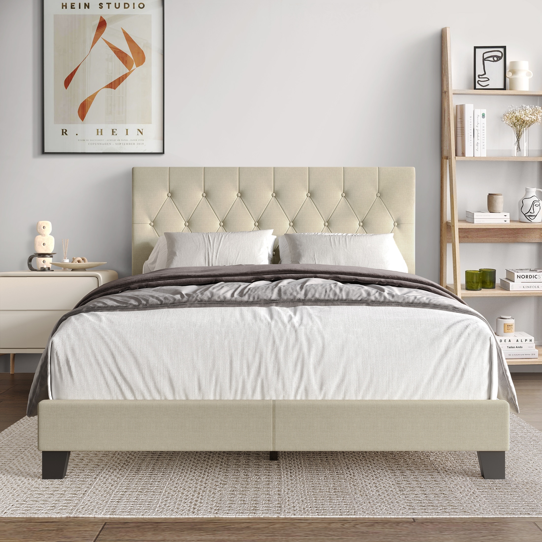 Danbury Tufted Upholstered Panel Bed - On Sale - Bed Bath & Beyond ...