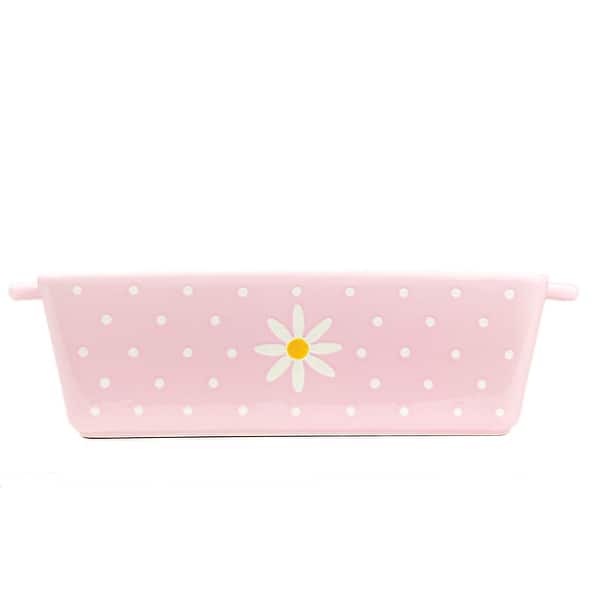 10 Strawberry Street Daisy Polka Dot Loaf Pan, Pink - Bed Bath & Beyond ...
