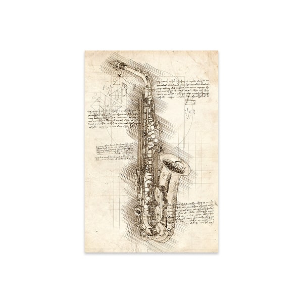 Saxophone Print On Acrylic Glass by Cornel Vlad - Bed Bath & Beyond ...
