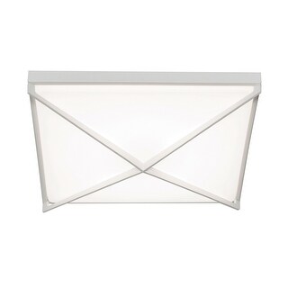 Pearson 12-inch White LED Flush Mount, White Acrylic Shade - Bed Bath ...