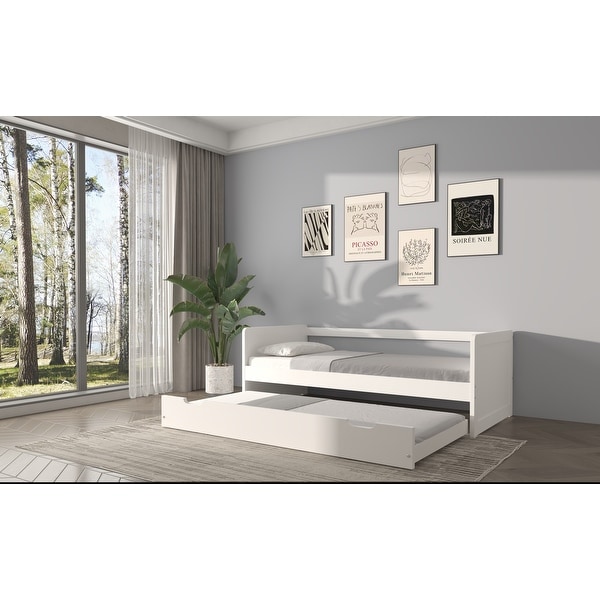 Natalie Pine Daybed with Trundle On Sale Bed Bath Beyond 38978526