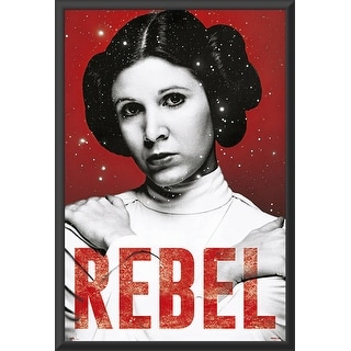 Princess Leia - Rebel Framed Art Poster - 24 x 36 Inch - Bed Bath ...