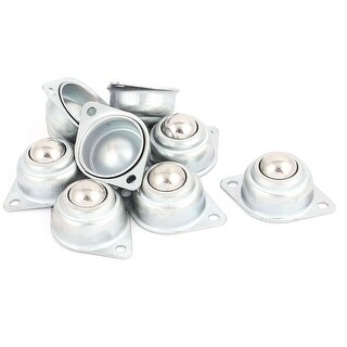 8Pcs 16mm Dia Metal Ball Transfer Bearing Unit Casters Universal Wheel ...