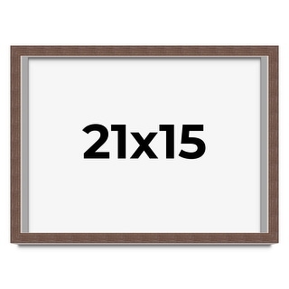 21x15 Shadow Box Frame Brown | 1.125 inches Deep Real Wood Rustic - Bed ...