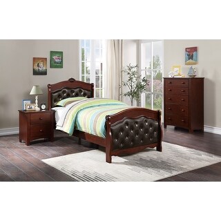 Faux Leather Full Bed With Button Tufting - Bed Bath & Beyond - 35705750