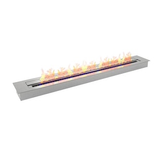 Moda Flame PRO 47 Inch Bio-Ethanol Fireplace Burner Insert 9.9 Liter ...