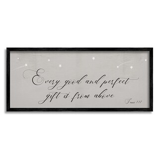 Stupell Gift From Above James 1:17 Proverbs Shooting Stars Framed Wall ...