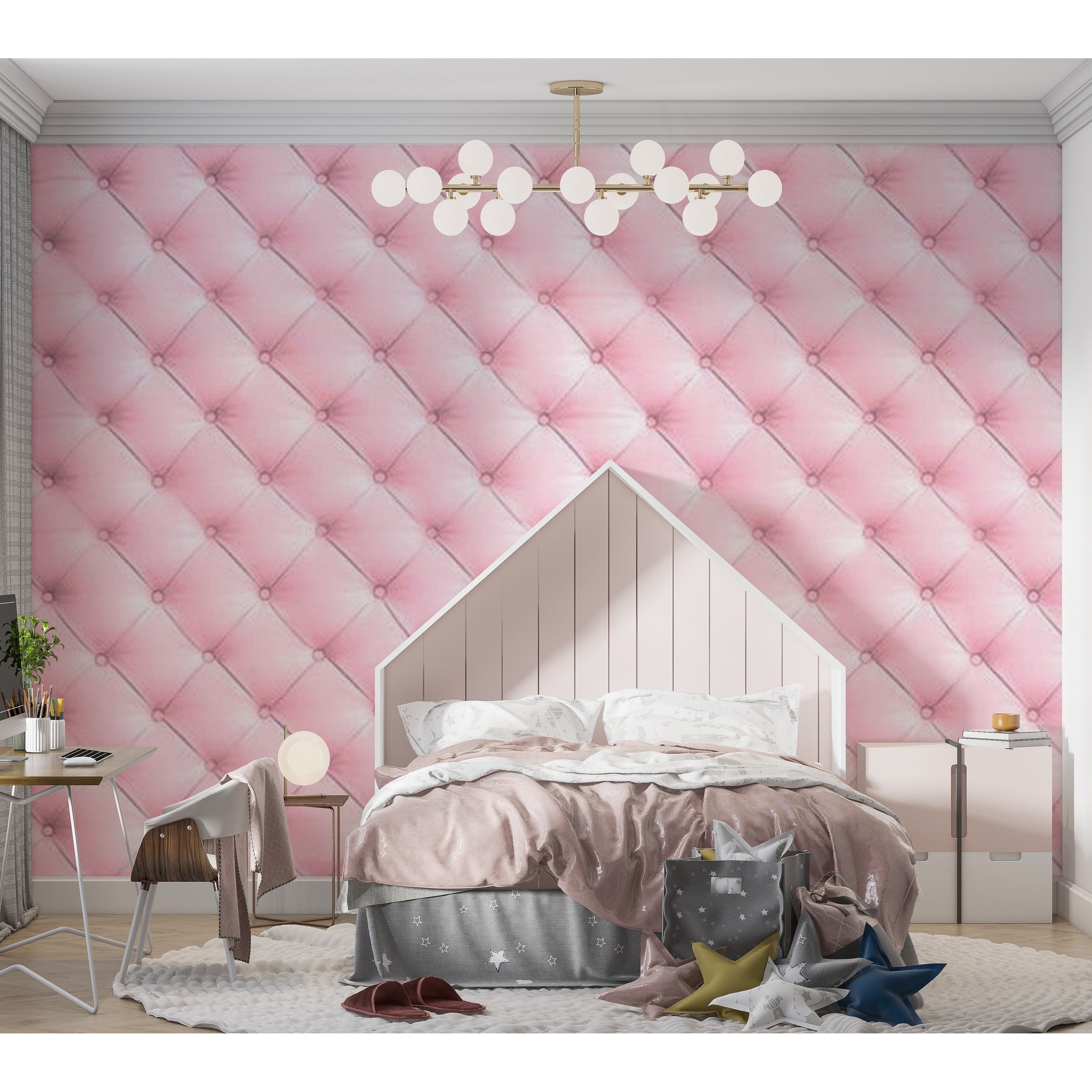 pink wall texture design