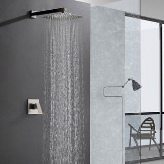 Rainfall Shower Head Complete Shower System with Rough-in Valve - Bed ...