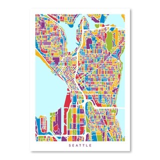 Americanflat - Seattle Washington Street Map New 1 by Michael Tompsett ...