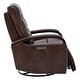 Spruce & Spring Regan Leather Power Recliner Swivel Glider Rocker with ...