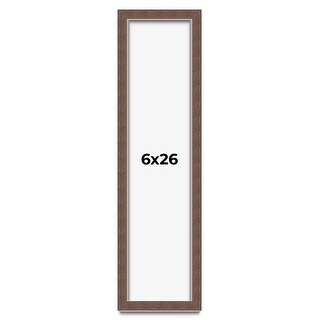 6x26 Shadow Box Frame Brown | 1.125 inches Deep Real Wood Rustic - Bed ...