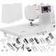 Janome 3160 Computerized Sewing Machine w/Hard Cover + Extension Table + Quilt Kit + 1/4 Seam ...