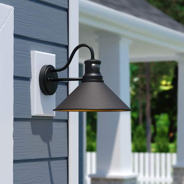 rustic outdoor light with sensor