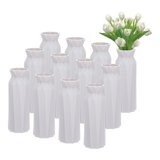 Flower Vases, 12pcs Plastic Flower Vases for Bouquet Flower Vase ...