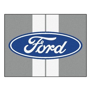 Ford - Ford Oval with Stripes All Star Non-Skid Mat Rectangular Area ...