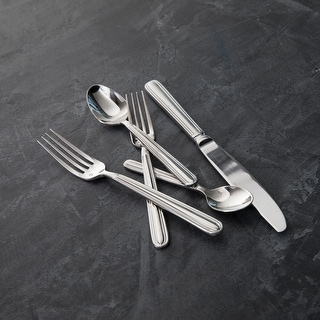 Fortessa Metropolitan 18/10 Stainless Steel, 20 Piece Flatware Set ...