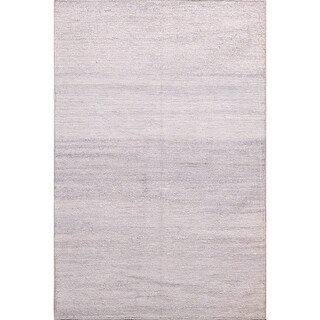 Hand Woven Lavender, Flat Weave Silk Modern Oriental Area Rug - 2' x 3 ...