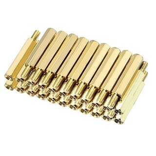 Female Male Thread Brass Hex Standoff Spacer Screws - Bed Bath & Beyond ...
