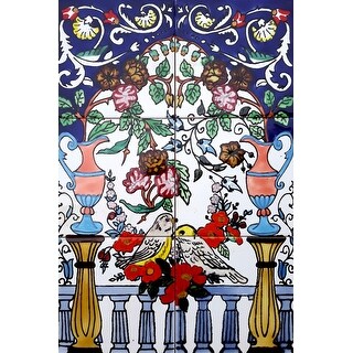 12x18 Canary Birds Backsplash 6pc Mosaic Decorative Tile Wall Mural ...