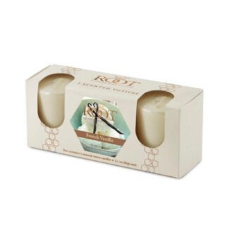 ROOT Candles Scented 20 Hr. Votive, French Vanilla, box of 3 ea. - Bed ...