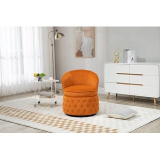 360 Degree Swivel Cuddle Barrel Chairs Accent Chairs Velvet Arm Chair ...