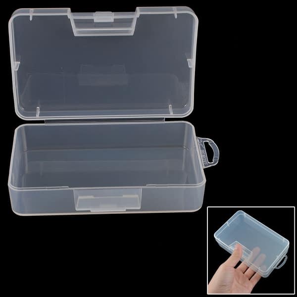 Clear Plastic Jewelry Rectangle Case Box Holder Container 14cm x 8.5cm ...