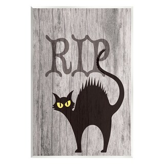 Stupell RIP Halloween Cat Wall Plaque Art Lil' Rue - Bed Bath & Beyond ...
