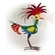 Alpine Corporation 18" Tall Indoor/Outdoor Wacky Metal Rooster Yard ...