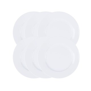 6 Piece Porcelain 8 Inch Caterer Salad Plates Set - Bed Bath & Beyond ...
