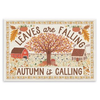 Stupell Leaves Are Falling Scene Wall Plaque Art Design By Laura ...