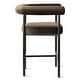 Modern 24" Upholstered Velvet Solid Back Counter Stool with Arms - Bed ...