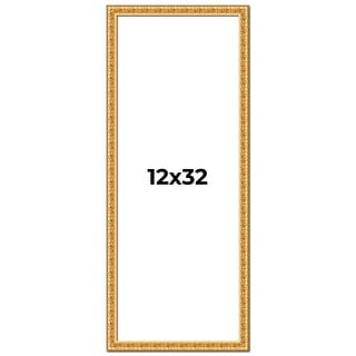 12x32 Frame Gold Real Wood Picture Frame Width 1 inches | Interior ...
