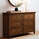 Gerald Traditional Wooden 6 Drawer Dresser With Storage By HULALAHOME ...