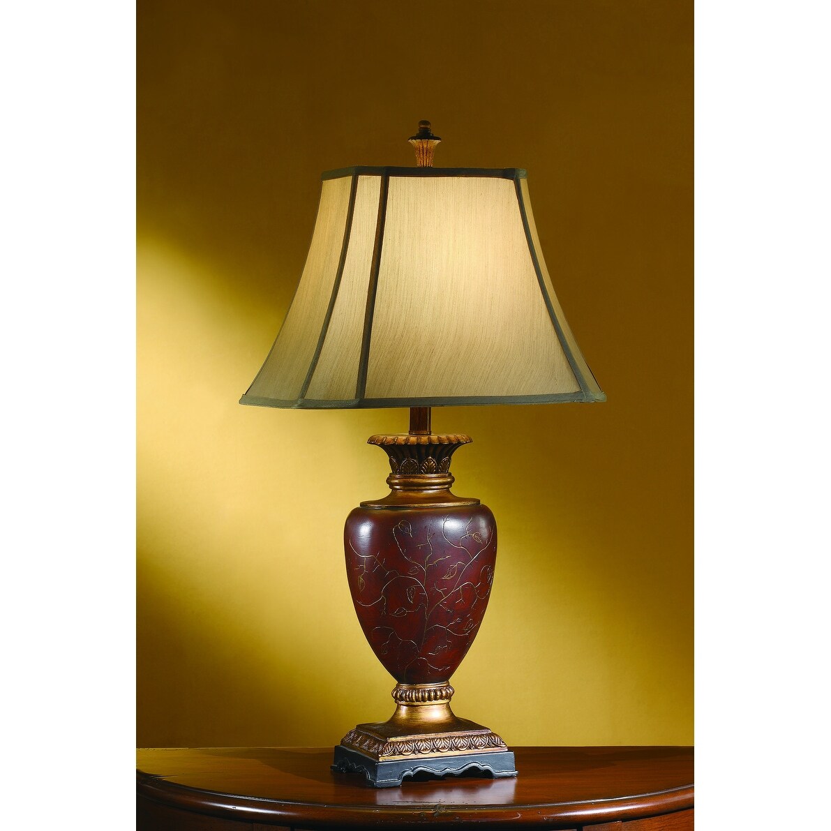 Red and gold table lamps store