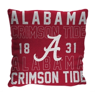 NCAA Alabama Crimson Tide Stacked 20 Inch Pillow - Bed Bath & Beyond ...