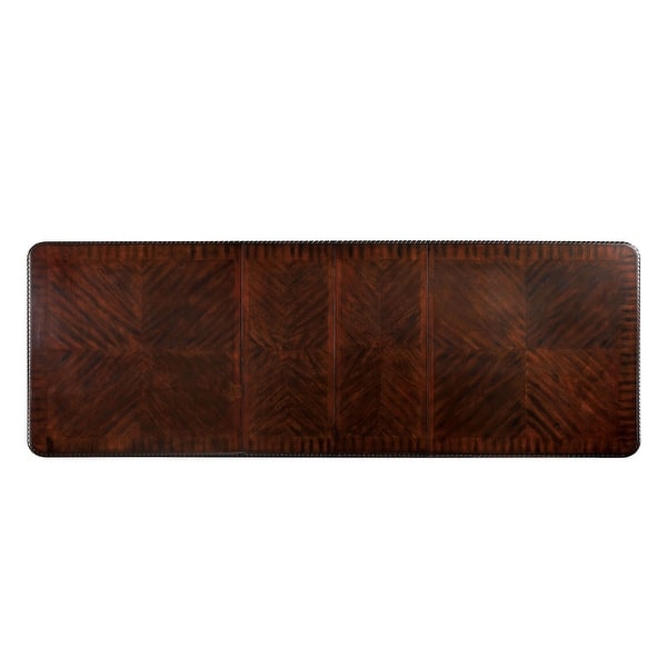 Furniture of America Baburam Traditional Cherry 120-inch Dining Table ...