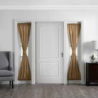 No. 918 Emily Voile Sheer Rod Pocket Door Sidelight Curtain Panel ...