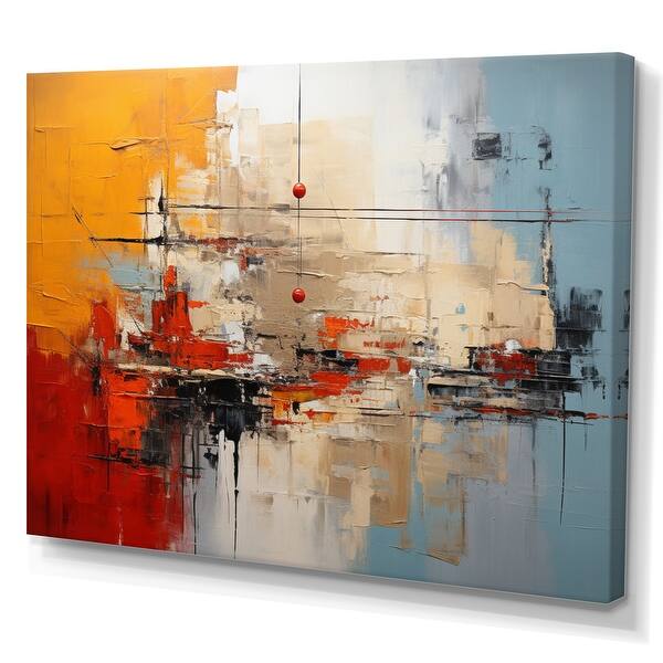 Designart "Harmonious Hybrid I" Abstract Collages Canvas Art Print ...