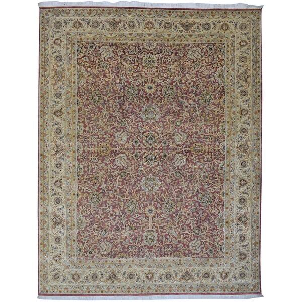 One of a Kind Hand-Knotted Persian 8' x 10' Oriental Wool Red Rug - 7 ...