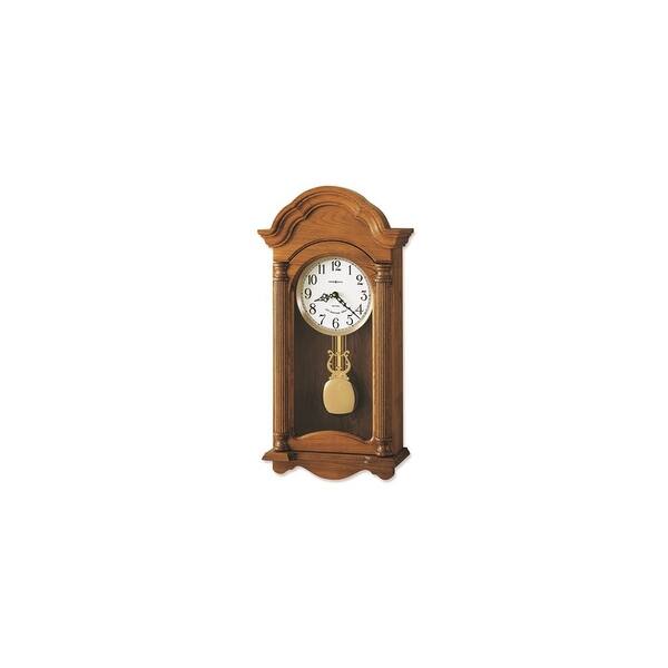 Curata Oak Finish Wood Quartz Chiming Wall Clock - Bed Bath & Beyond ...