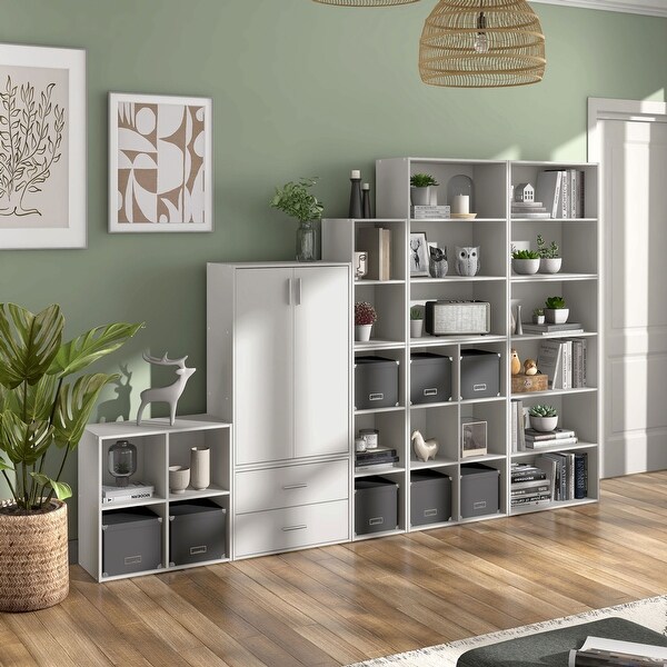 Stackable bookcase cubes store