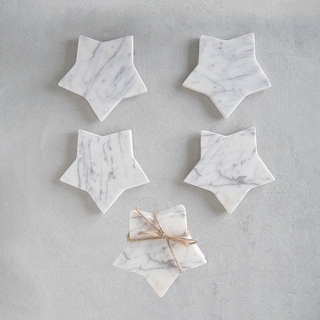 Marble Star Shaped Coasters, Set of 4 - Bed Bath & Beyond - 41074455