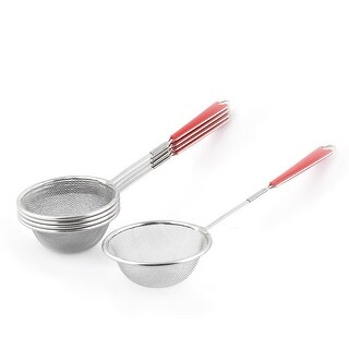 Unique BargainsHome Metal Round Food Flour Holder Perforated Ladle ...