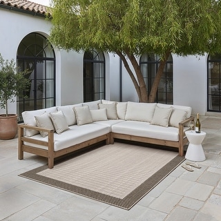 Zarina Modern Linear Stripe Indoor/Outdoor Rug - Bed Bath & Beyond ...