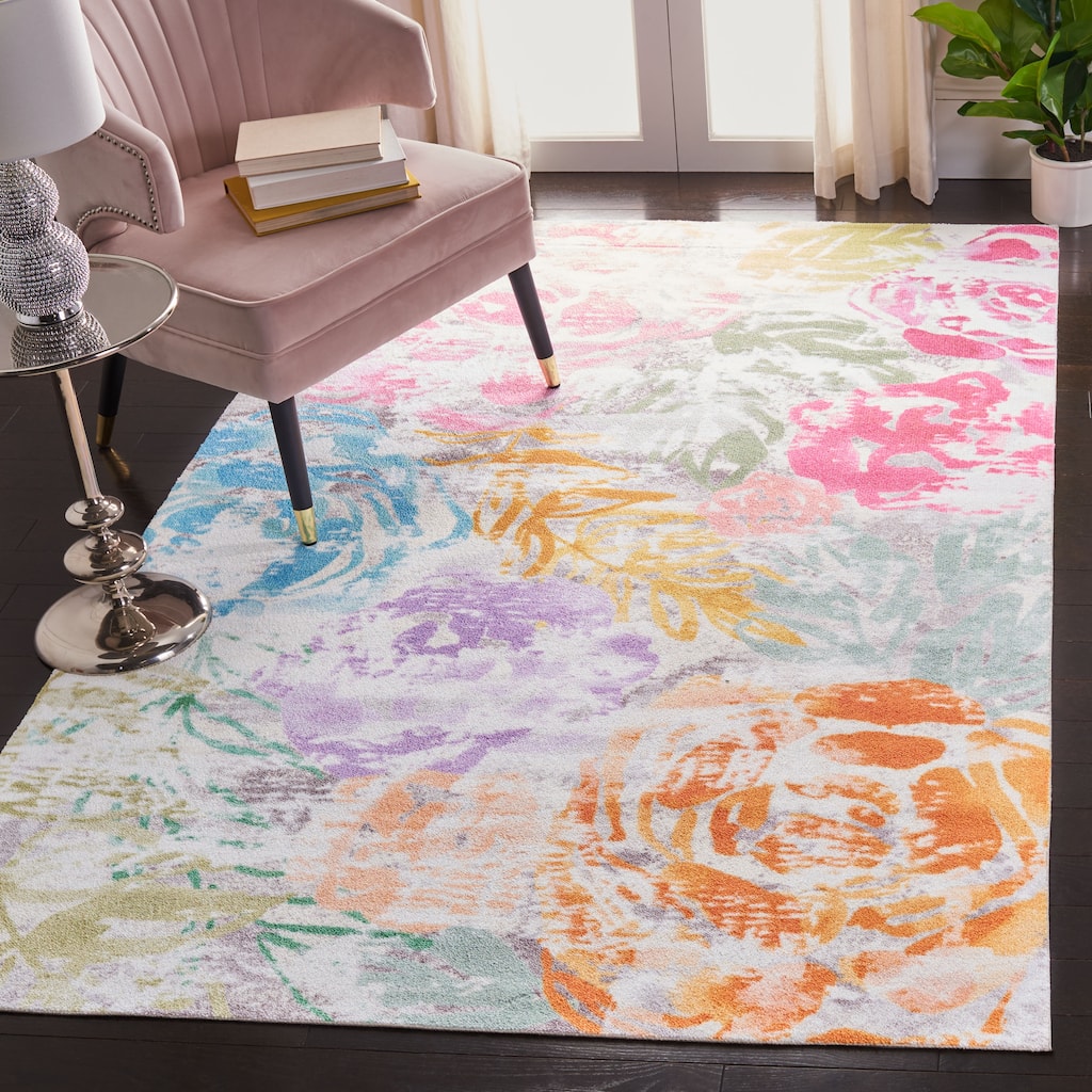SAFAVIEH Florist Maritha Abstract Floral Rug - Overstock - 31967414
