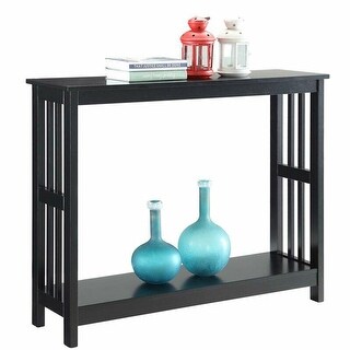 Convenience Concepts Mission Console Table in Black Wood Finish - 54 x ...