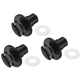 3Pcs PVC Water Tank Pipe Fitting 20mm Straight Connector with Gasket ...