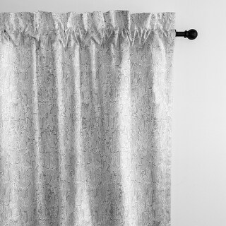 Perry Silver Pole Top Drapery Panel - Pair 50"x84" - Bed Bath & Beyond ...