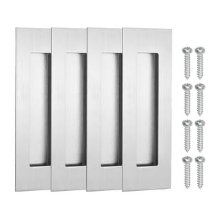 4 Pcs Recessed Finger Flush Pulls Sliding Pocket Closet Door Handles ...
